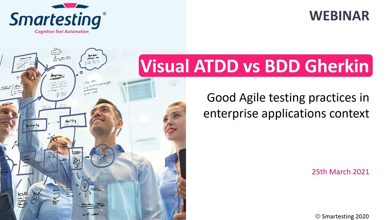 BDD Gherkin vs Visual ATDD | Replay Webinar - Smartesting BDD Gherkin vs Visual ATDD | Replay Webinar - Smartesting