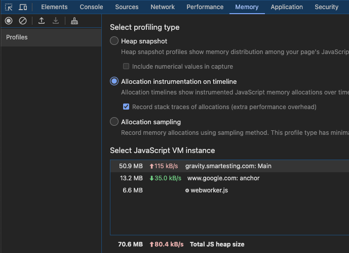 Tracking memory leaks using Cypress Tracking memory leaks using Cypress